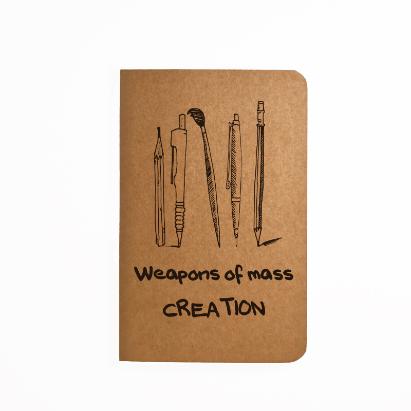 Weapons Of Mass Creation - Handmade Notebook on Luulla